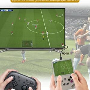 RG35XX Handheld Game Console 3.5 Inch IPS Screen Retro Games Consoles Classic Emulator Retro Handheld Games Consoles Preinstalled Video Games System 64G with Portable Case Gray