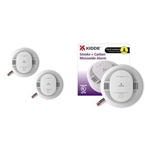 kidde hardwired smoke & carbon monoxide detector, aa battery backup, interconnectable, led warning light indicators & hardwired smoke & carbon monoxide detector, aa battery backup, interconnectable