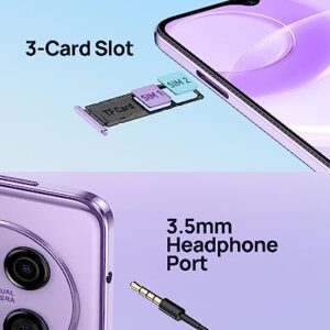 Ulefone Note 15 GSM 3G Unlocked Smartphone, 6.22 inch Display, Android 12 2GB+32GB, All Day Battery, Triple Card Slots, Dual SIM Unlocked Cell Phones, 8MP+5MP Camera, GPS/Face Recognition - Purple