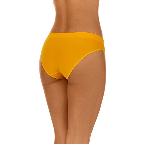 DKNY Women's Seamless Litewear Bikini Panty, Mango