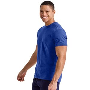 Hanes Men's Originals Tri-Blend Tall T-Shirt, Lightweight Tee, Big & Tall Sizes, Royal Triblend