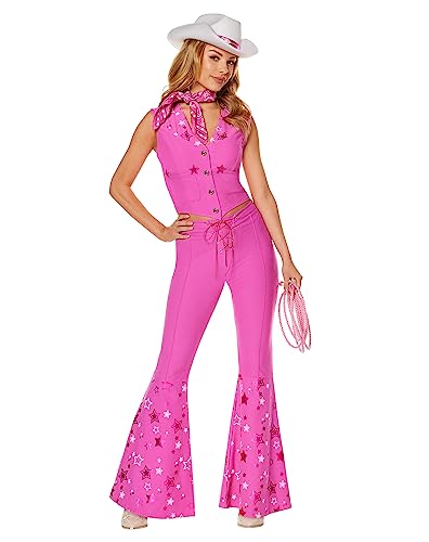 Spirit Halloween Barbie the Movie Adult Cowboy Costume - S | Officially Licensed | Cowgirl Outfit | Barbie Costume | Western Costume