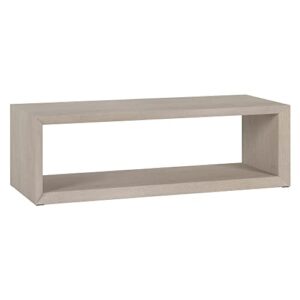 henn&hart osmond coffee table, 58" wide, white