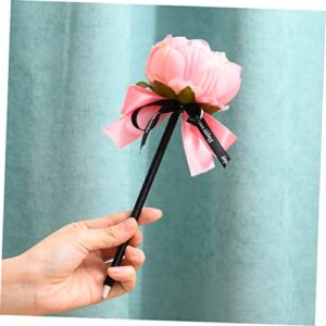 STOBOK 5 Pcs Flower Signature Pen Funny Ballpoint Pens Flower Pen Stylus Pen Stationery Pen Creative Pen Writing Pen Fountain Pen Colour Pencil Korean Version Office Accessories