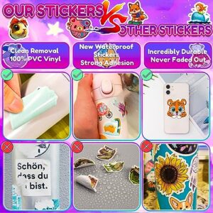 1000Pcs Cute Stickers for Kids, Water Bottle Stickers Vinyl Waterproof Stickers for Laptop Scrapbook Skateboard Cute Kawaii Sticker Packs for Teens Kids Girls