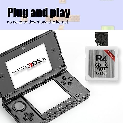 2023 Update Wood Version R4 Card R4 SDHC Adapter with 32GB TF SD Card for DS DSI 2DS 3DS NDS,No timebomb