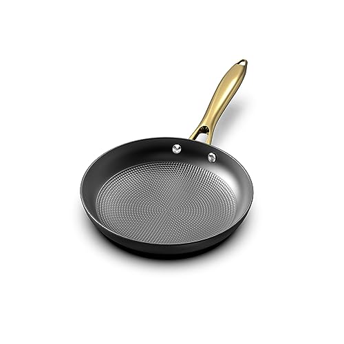 imarku Frying Pan - 8 Inch Non Stick Frying Pan, Long Lasting Cast Iron Skillet Nonstick Pan for Cooking, Honeycomb Nonstick Frying Pan with Stay Cool Stainless Steel Handle, Easy to Clean, Oven Safe