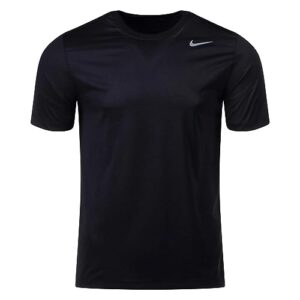 nike mens team legend short sleeve crew t-shirt (as1, alpha, s, regular, regular, black)