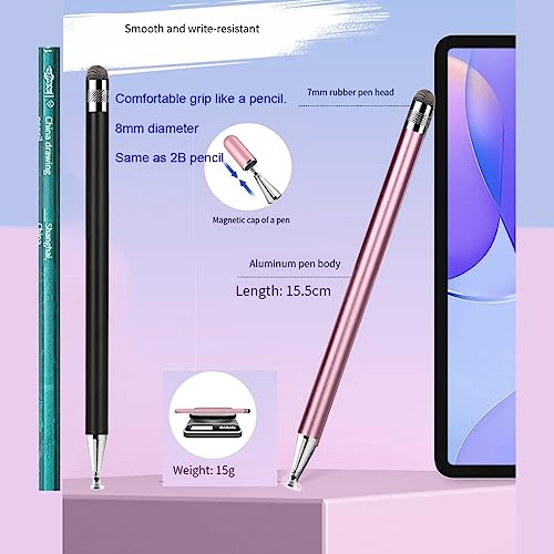 Stylus Pens for Touch Screens(3 Pack), 6 Replaceable TipsHigh Precision Capacitive Stylus Pen for iPad iPhone Android Tablets and All Universal Touch Screen Devices