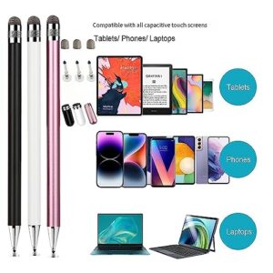 Stylus Pens for Touch Screens(3 Pack), 6 Replaceable TipsHigh Precision Capacitive Stylus Pen for iPad iPhone Android Tablets and All Universal Touch Screen Devices