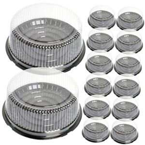 callaron 20pcs packing box packing box cake box mini cake box mini muffins clear plastic container portable cake carrier cheesecakes cheesecake carrier birthday packing box cake display box