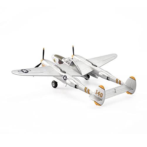 RoofWorld 1/72 Scale Replica Fighter Airplane Military Aircraft Model P-38 Fighter Lightning WWII Model Plane USA Army Military Models Collection