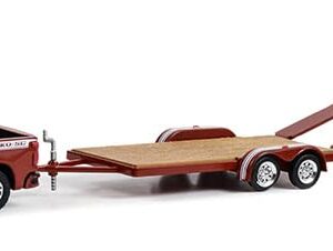 Greenlight 31160-C Hollywood Hitch & Tow Series 12 - Counting Cars - 2020 Chevry Silverado High Country with 1969 Chevy Nova Yenko SC 427 on Flatbed Trailer 1/64 Scale