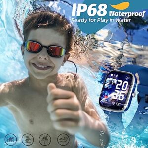 YOUSOKU Smart Watch for Kids, Fitness Tracker Watch with 19 Sport Modes, Pedometers, Sleep Mode, IP68 Waterproof, Kids Smart Watch, Great Gift for Boys Girls Teens 6-14 Compatible with Android iOS…