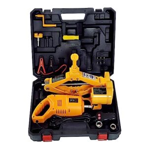 forcecar automotive electric car jack 3 ton 12v lifting tire wheel repair changing 6600 lbs repair emergency tool kits vehicle floor jack wheel change kit suv van and emergency equipment with case