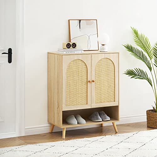 Amyove PHO_0Y1S Shoe Cabinet, Natural