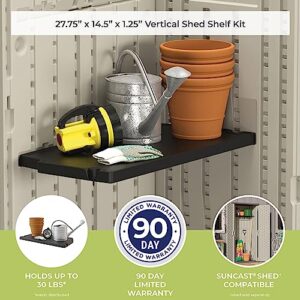 Suncast BMSASHELFV1 Shed Shelf Kit, Black