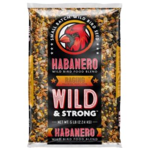 small batch wild & strong raging songbird habanero wild bird food 5 lb