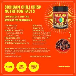 FLYBYJING Essential Duo - Premium Authentic Sichuan Chili Crisp and Zhong Sauce - Spicy, Umami Rich, Gluten-Free, Non-GMO - Elevates the Flavor of Any Dish - Perfect for Stir-fries, Dumplings, Noodles and More (6 oz each, Pack of 2)