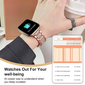 JENYNG Smart Watch for Women(Call Receive/Dial) Fitness Tracker with Heart Rate Blood Oxygen Sleep Monitor, 1.81" Full Touch Screen, Fitness Watch with 20 Sports Modes for iPhone Android Phones