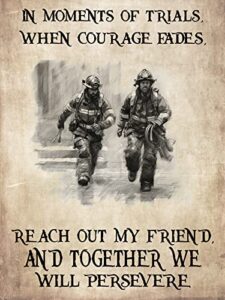 poster persevere together - wall art decor gift for brothers in good times and bad 386295