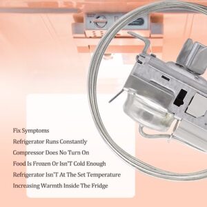 Vypart 241537103 Refrigerator Temperature Control Thermostat Fit for Frigidaire FRT,GLR,GRT,WRT,PLH,CRTE Replace 5304421256,5304445058,241537101,5304421256