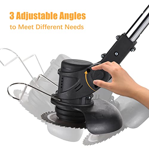 Cordless Grass Trimmer,Cordless Lawn Mower,Weed-Wacking Machine Weed Wacker 12V for Garden and Yard Bush Mowing Grass Lawn Pruning