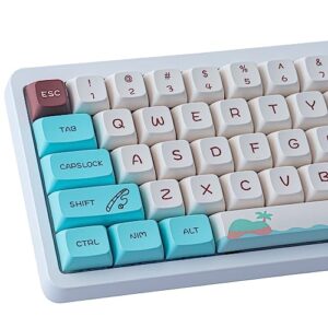 sunzit pbt keycaps xda profile 147 keys animal forest keycaps dye-sublimation with 7u spacebar for cherry mx switches mac windows pc mechanical keyboards