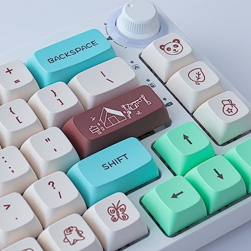 Sunzit PBT Keycaps XDA Profile 147 Keys Animal Forest Keycaps Dye-Sublimation with 7U Spacebar for Cherry MX Switches Mac Windows PC Mechanical Keyboards