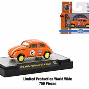 M2 Auto-Thentics 6 Piece Set Release 76 in Display Cases Limited Edition 1/64 Diecast Model Cars Machines 32500-76