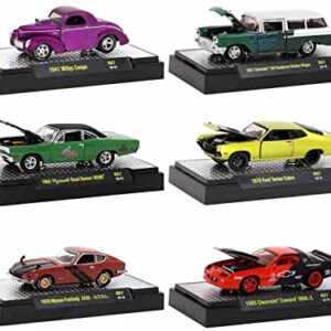 M2 Auto Meets Set of 6 Cars in Display Cases Release 67 Limited Edition 1/64 Diecast Model Cars Machines 32600-67