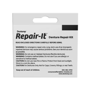 Dentemp Repair Kit - Repair-It Advanced Formula Denture Repair Kit (Pack of 3) - Denture Repair Kit Repairs Broken Dentures - Denture Repair to Mend Cracks & Replace Loose Teeth