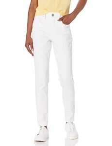 women's vintage dream high rise skinny jeans, white, 08