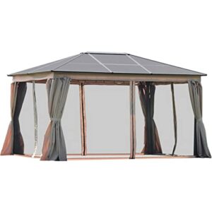 Walnut Practical Outdoor Storage Shed Outdoor Shed is Available in A Variety of Sizes for Multipurpo