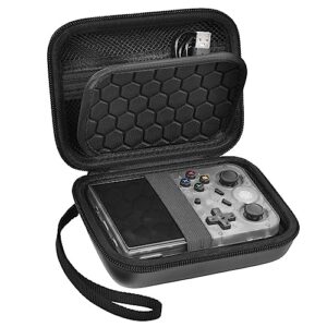 paiyule travel case compatible with rg353v/ rg35xx/ rg353vs retro handheld game console, handheld emulator storage holder organizer, android game console carrying bag (box only)