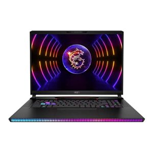 msi raider ge78hx 17" 240hz qhd+ gaming laptop computer, 13th gen intel core i9-13950hx, nvidia geforce rtx 4090 16gb gddr6, 64gb ddr5-5600 ram; 2tb nvme ssd, windows 11 pro, 13vi-086us - dark grey