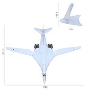 Udnorbay 1/200 Scale Tu-160 Strategic Bomber Plane Model Military Fighter Diecast Model