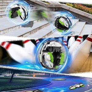 2023 Remote Control Car Snake 360° Rolling - RC Stunt Snake Car with LED Lights，2 Batteries 60+min，Indoor/Outdoor Toys for Kids Ages Age 6-12，Gifts for Christmas Birthday