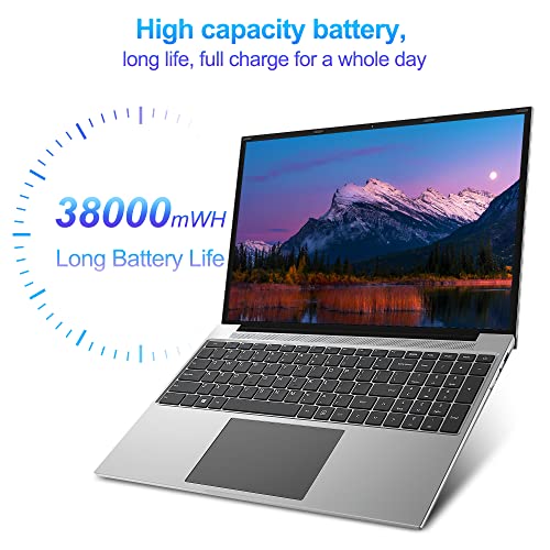 jumper 16 Inch Laptop, 16GB RAM 512GB SSD, Quad-Core Intel Celeron N5095, FHD IPS 1920x1200 Screen, Windows 11 Laptops Computer with Four Stereo Speakers, Cooling System, 38WH Battery, Numeric Keypad.