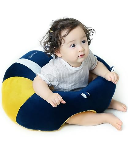 Obbolo Baby Support Seat for Sitting Up, Baby Cute Sofa Chair Pillow for 3-36 Months Infants, Comfy Plush Stable Newborn Chair Gift