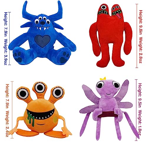 KELADIYA Garten of Banban Plush Toy,Monster Horror Stuffed Figure Doll, Suitable for Gifts to Fans and Friends(4PCS)