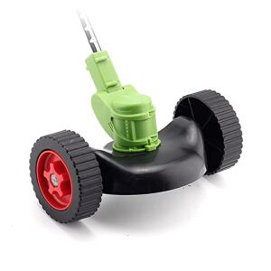 Cordless Lawn Mower Grass Trimmer Rolling Wheel Effective Comfortable Garden Lawn Mower Accessories String Cutter Guider Tools