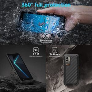 Ulefone Rugged Smartphone Android 13, Armor X11 8150mAh 8GB+32GB/256GB SD Mobile Phones, 16MP Underwater Camera 5.45" HD+ IP68/IP69K Waterproof 4G Dual SIM Unlocked Rugged Phone, Face ID/NFC/OTG/GPS