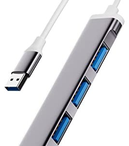 USB 3.0 hub, Eanetf 4 Port USB 3.0 Hub Expander, Ultra Slim Portable Data Hub for MacBook, Mac Pro, Mac Mini, iMac, Surface Pro, XPS, PC,Console, Printer, Camera,Keyborad