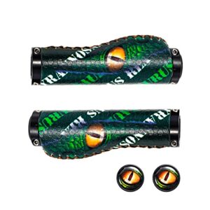 CNC Ergonomic Bike Handlebar Grips,Silicone MTB Grips for Mountain Bike/BMX.