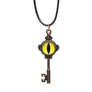 the owl house key necklace, the owl house portal key, lumity necklace, amity cosplay bronze