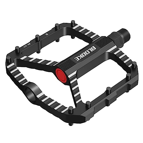 MTB Pedals Professional, Wide Paltform and Lightweight of Bicycle Pedals, Aluminum Alloy 9/16" Sealed Bearing Platform for MTB Bike (MTB Pedals)