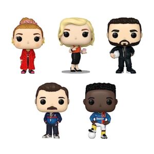 funko pop! ted lasso set of 5 - ted, roy, keeley, sam obisanya and rebecca