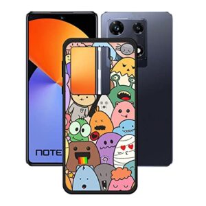 yzkjsz case for infinix note 30 pro,shock-absorption light but durable soft gel black tpu silicone protection case cover for infinix note 30 pro (6.67") - ke97