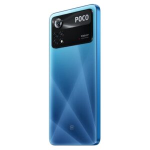 Poco X4 PRO 5G + 4G Volte Global Unlocked 256GB + 8GB GSM 6.6" 108 mp Triple Camera (Not Verizon/Boost/Cricket/At&T/Metro/CDMA) + Car Fast Car 51W Charger Bundle (Laser Blue) (Renewed)